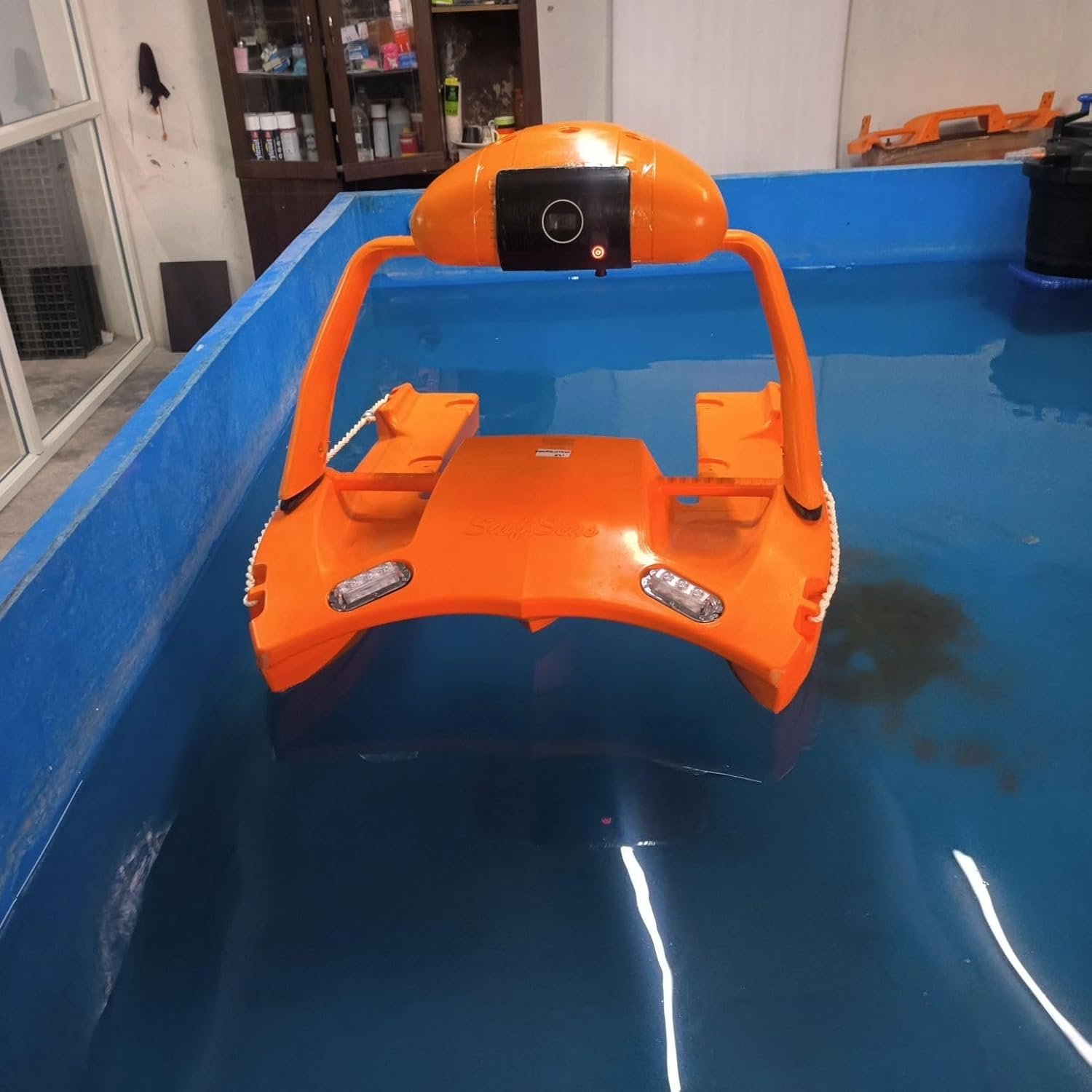 Orange HDPE Life-Saving RC Buoy, Rescue Remote Control Lifebuoy, U ...