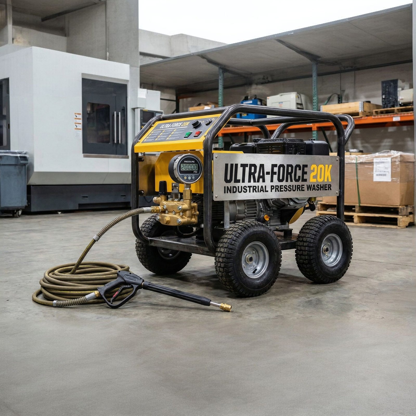 Industrial Ultra High-Pressure Water Jet Cleaner – 20,000 PSI (1380 Bar ...